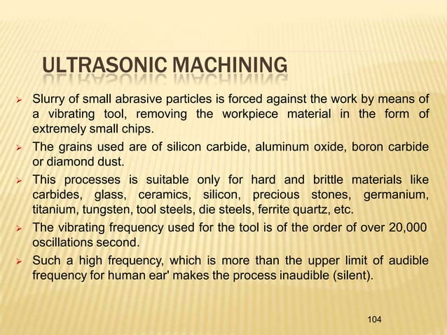 ppt_Non Traditional Machining Processpptx | PPT