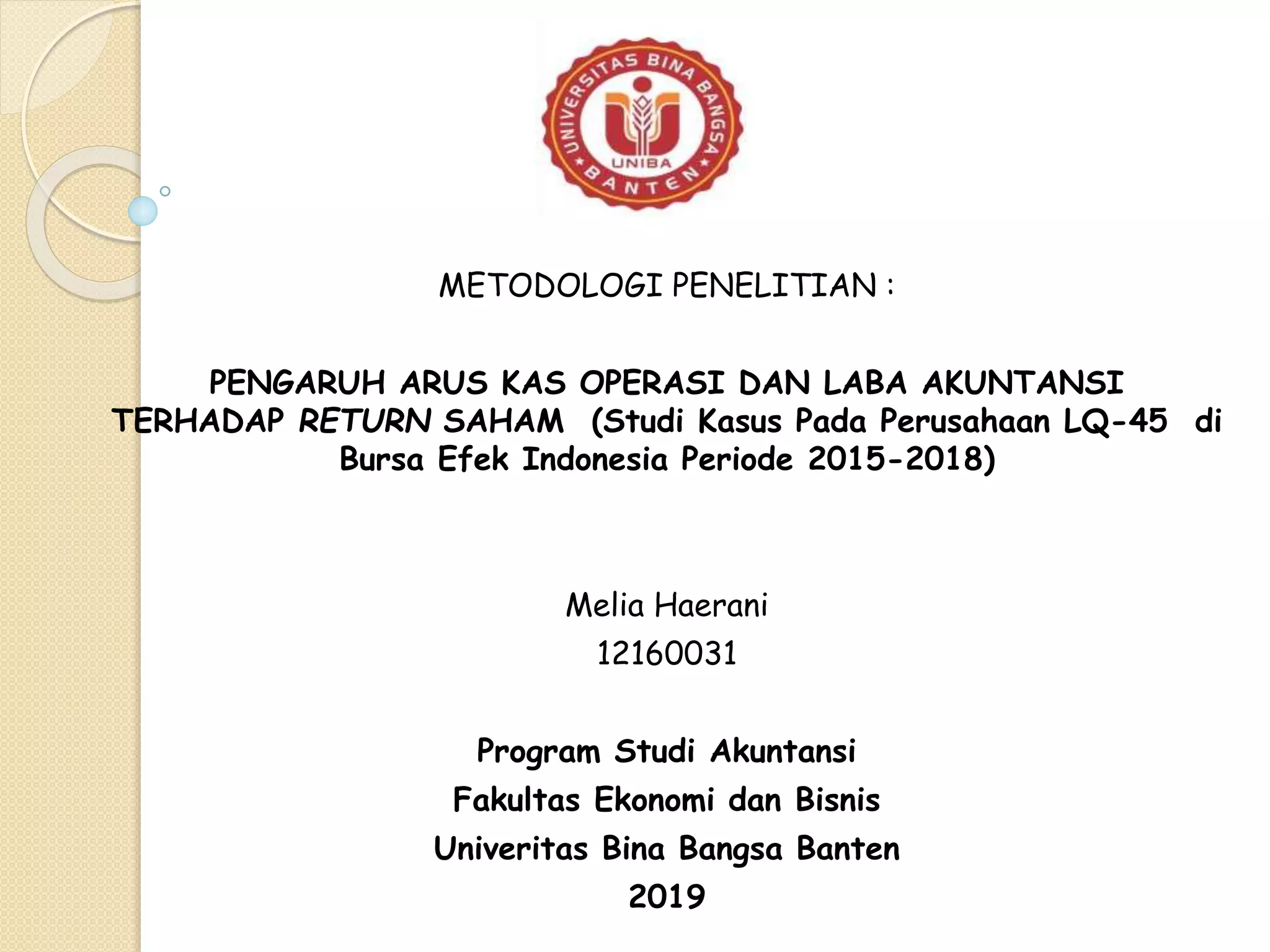 Ppt uas metlit melia haerani 12160031 | PPT