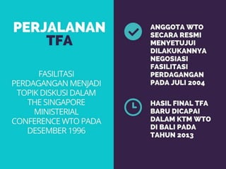 Manajemen Kepatuhan WTO dalam Trade Facilitation Agreement (TFA): Studi Kasus Ratifikasi ...