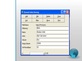 APLIKASI DATA BARANG DAN DATA SUPPLIER MENGGUNAKAN VISUAL BASIC 6.0 | PPTX