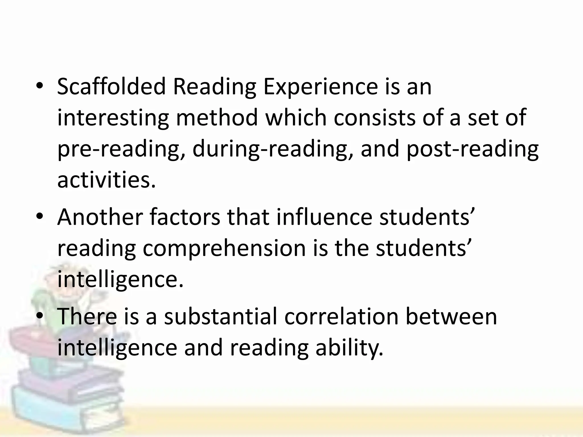 PPT effectiveness of scaffolded reading experience.pptx
