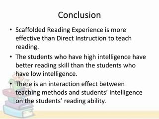 PPT effectiveness of scaffolded reading experience.pptx