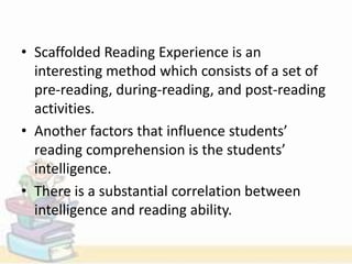 PPT effectiveness of scaffolded reading experience.pptx