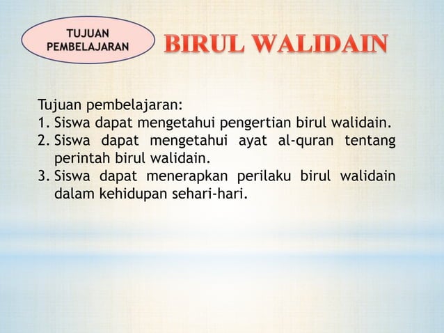Birul walidain | PPTX