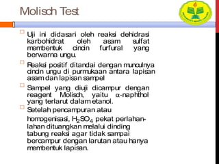 Ppt uji karbohidrat | PPTX