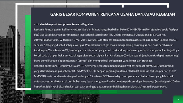 CONTOH DOKUMEN PAPARAN PRESENTASI PENYUSUNAN UKL/UPL | PPTX