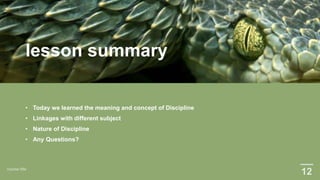 PPT Understanding Discipline and Subject UNIT 1.pptx