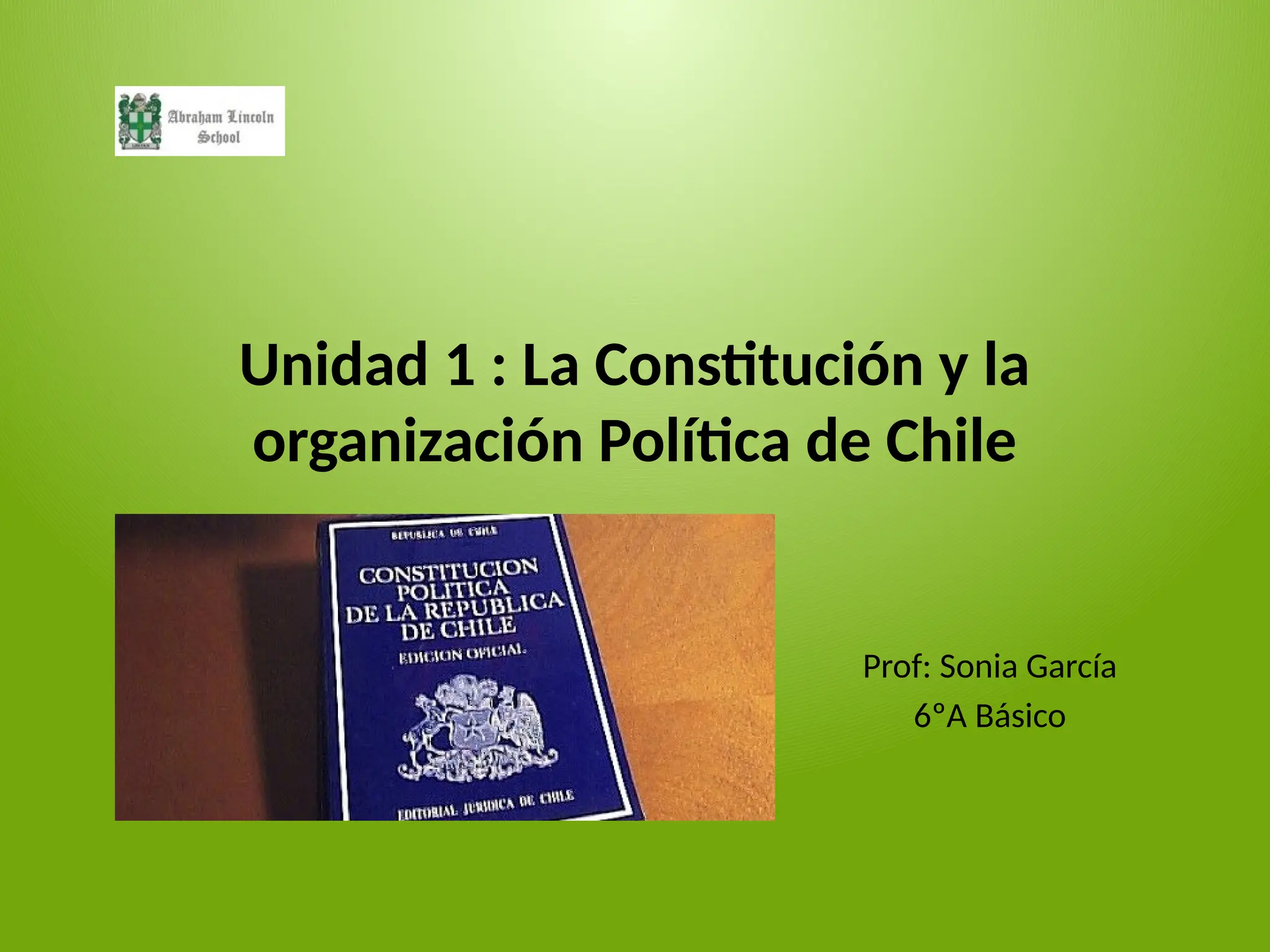 presentación La Constitución y organización política de Chile | PPTX