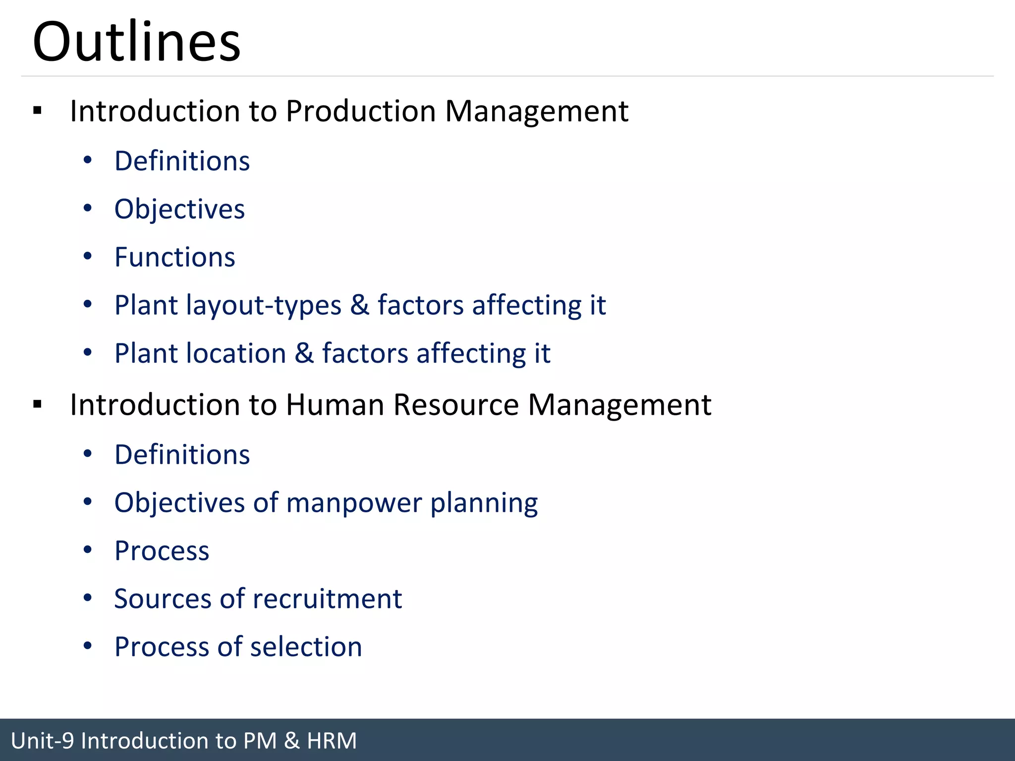 Introduction to product management and human resource | PPTX