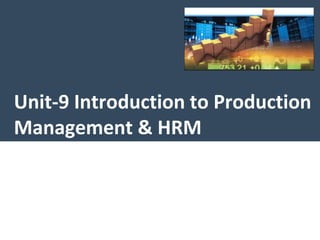 Introduction to product management and human resource | PPT