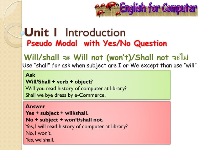 English for Computer Unit 1 Introduction | PDF | Operating Systems | Computer Software and ...