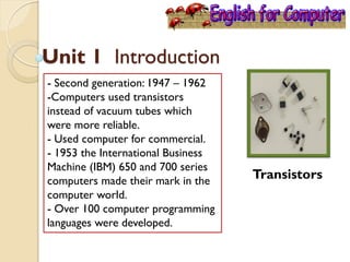 English for Computer Unit 1 Introduction | PDF