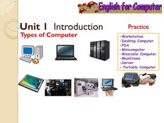 English for Computer Unit 1 Introduction | PDF