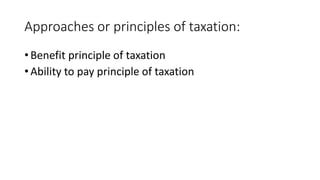 Principles and practice of taxation | PPTX