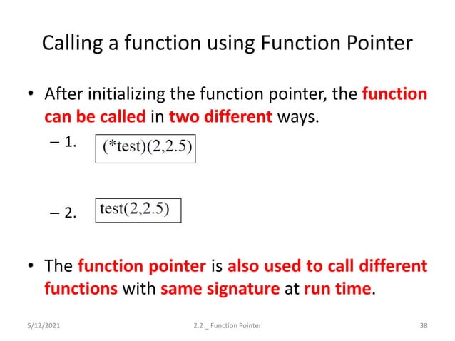 Dynamic Memory Allocation, Pointers and Functions, Pointers and ... Dynamic Memory Allocation, Pointers and Functions, Pointers and ...