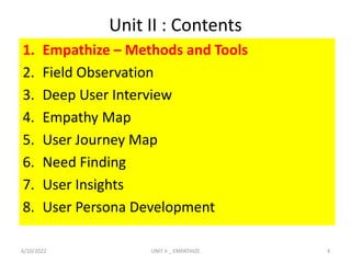 Design Thinking - Empathize Phase | PPTX