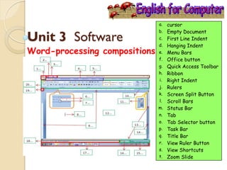 English for Computer unit 3 Software | PDF | Desktop Publishing | Computer Software and Applications