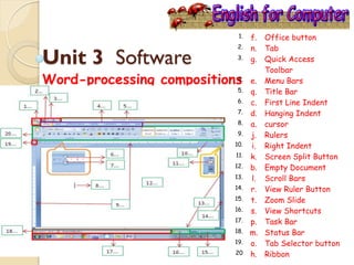 English for Computer unit 3 Software | PDF | Desktop Publishing | Computer Software and Applications