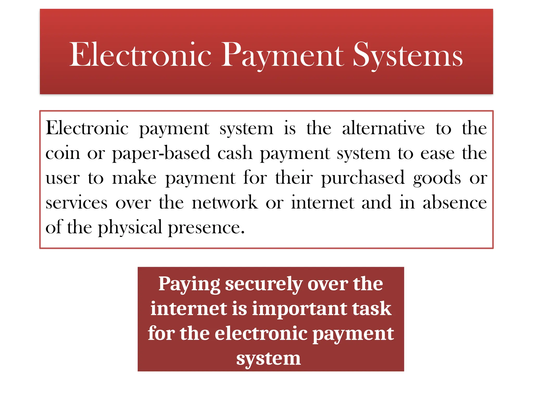 PPT Unit VII E-Payment Systems.pptx..... | PPT