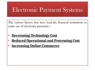 PPT Unit VII E-Payment Systems.pptx..... | PPT