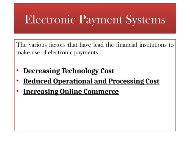 PPT Unit VII E-Payment Systems.pptx..... | PPT