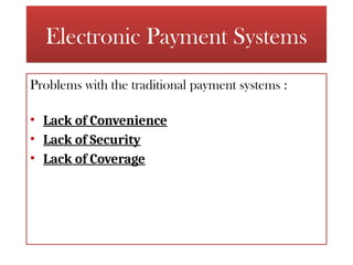 PPT Unit VII E-Payment Systems.pptx..... | PPT