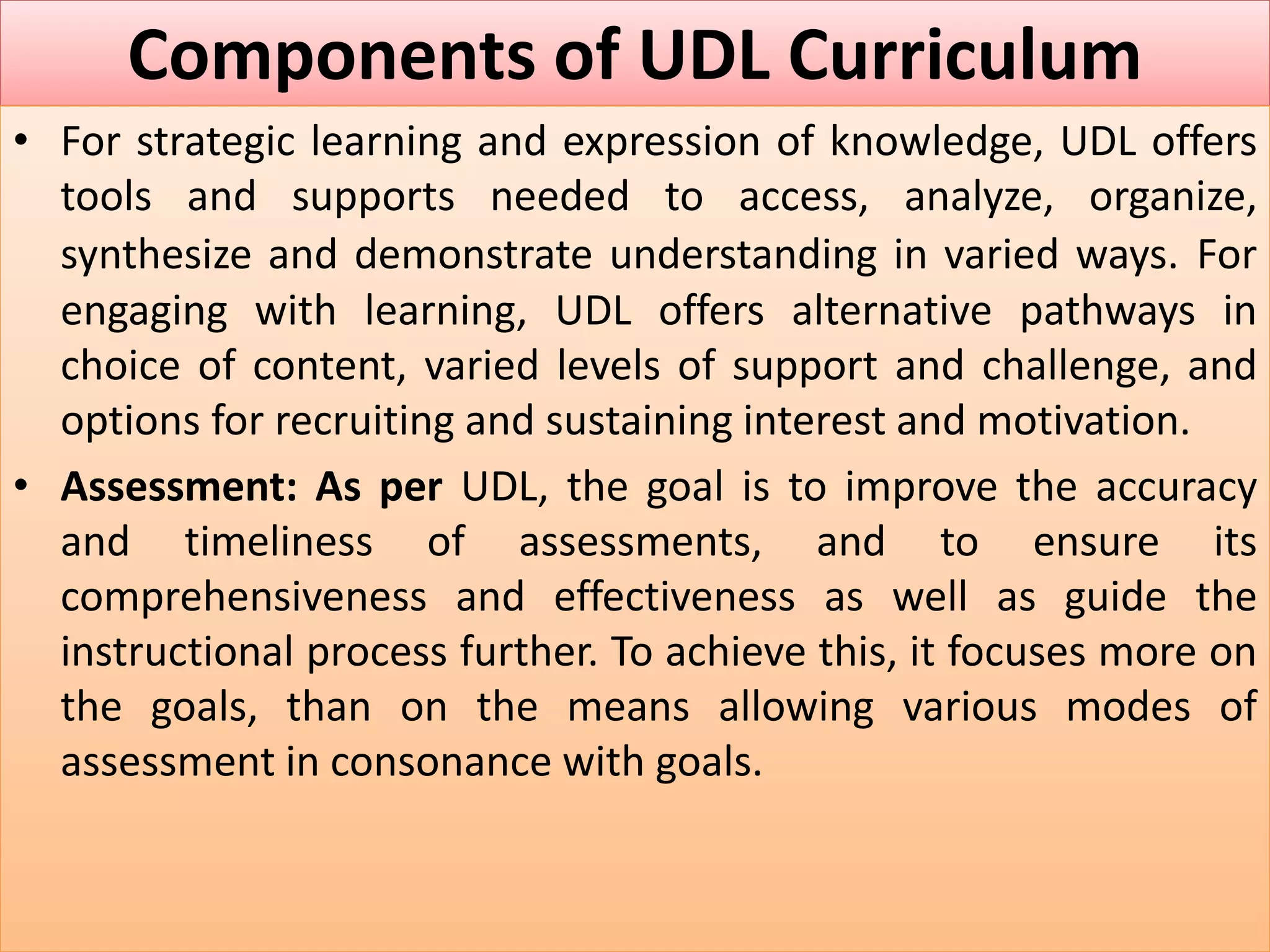 Ppt universal design for learning (udl) for | PPTX