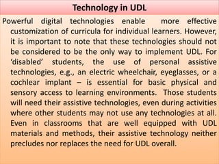 Ppt universal design for learning (udl) for | PPTX
