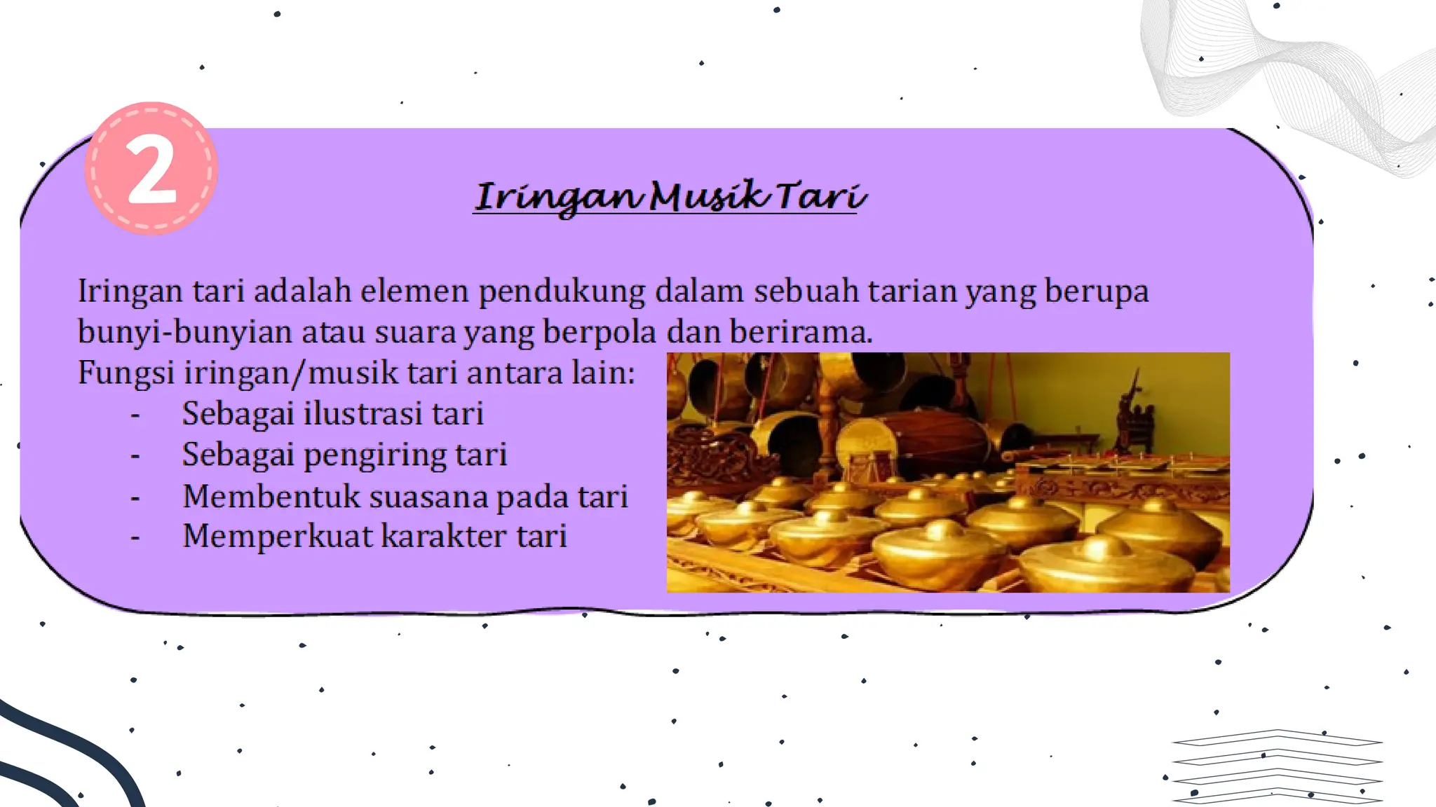 PPT UNSUR UNSUR PENDUKUNG TARI KELAS TUJUH SMP | PPT