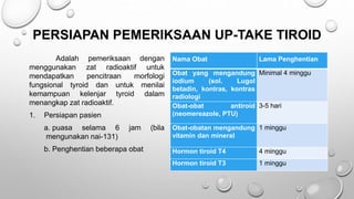 Ppt teknik pemeriksaan tiroid up take | PPTX