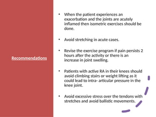 APPROACH TO PHYSICAL THERAPY TREATMENT IN RMD'S | PPTX