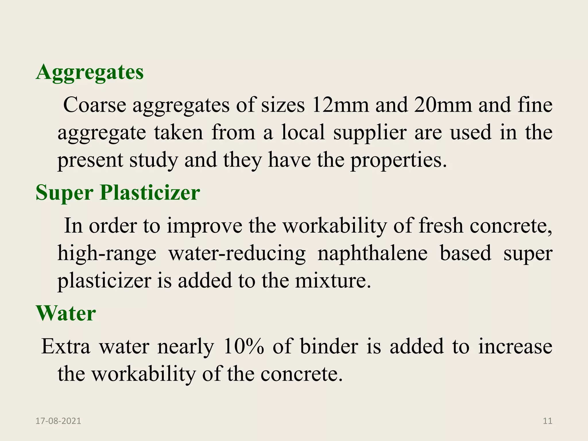 STRENGTH AND DURABILITY STUDY OF GROUND GRANULATED BLAST FURNACE SLAG ...