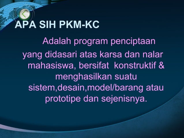 Ppt buat pkkmb (telat) pkm k | PPT