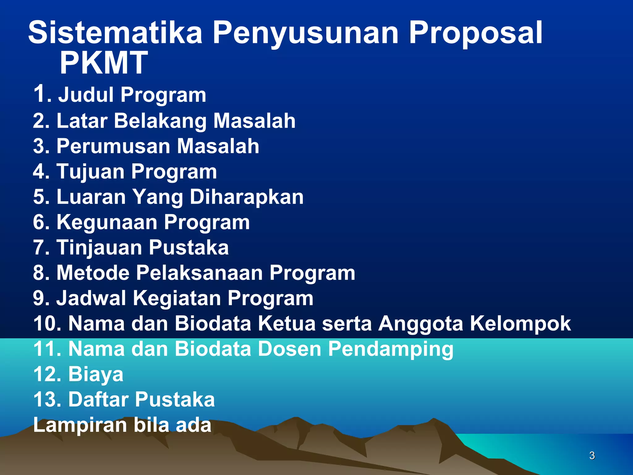 Ppt buat pkkmb (telat) pkm t | PPT