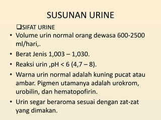 Ppt urine | PPTX