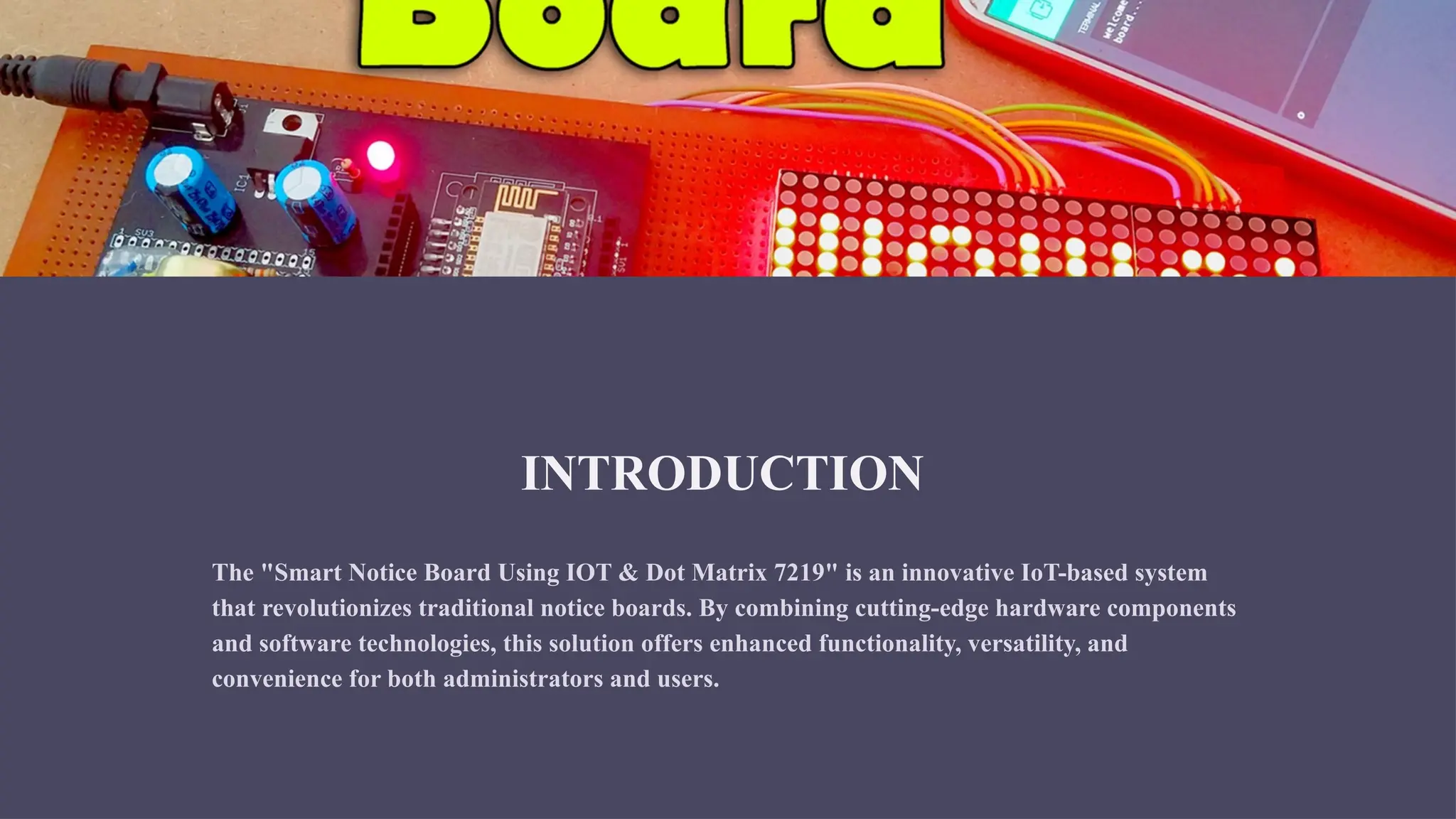 PPT Using Gamma on Smart Notice Board 1.pptx | Internet of Things ...