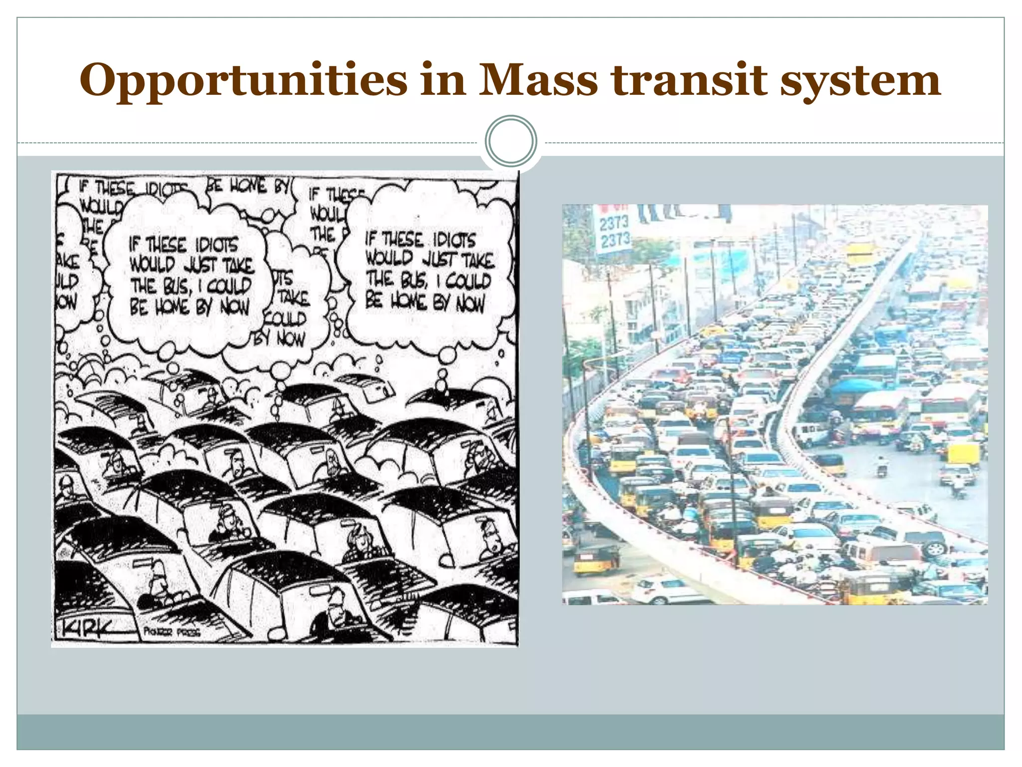 Urban Transportation system - mass transit system | PPTX