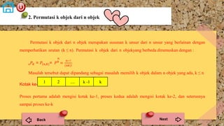 Permutasi dan Kombinasi | PPTX