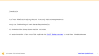 UX research methods practiced by design leaders | PPT