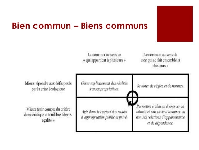 Bien commun et Territoire : Urbanisme et politique publique