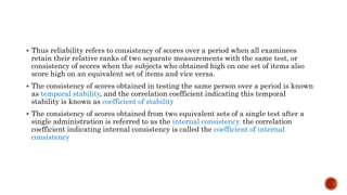 Validity, Reliability ,Objective & Their Types | PPTX | Standardized ...