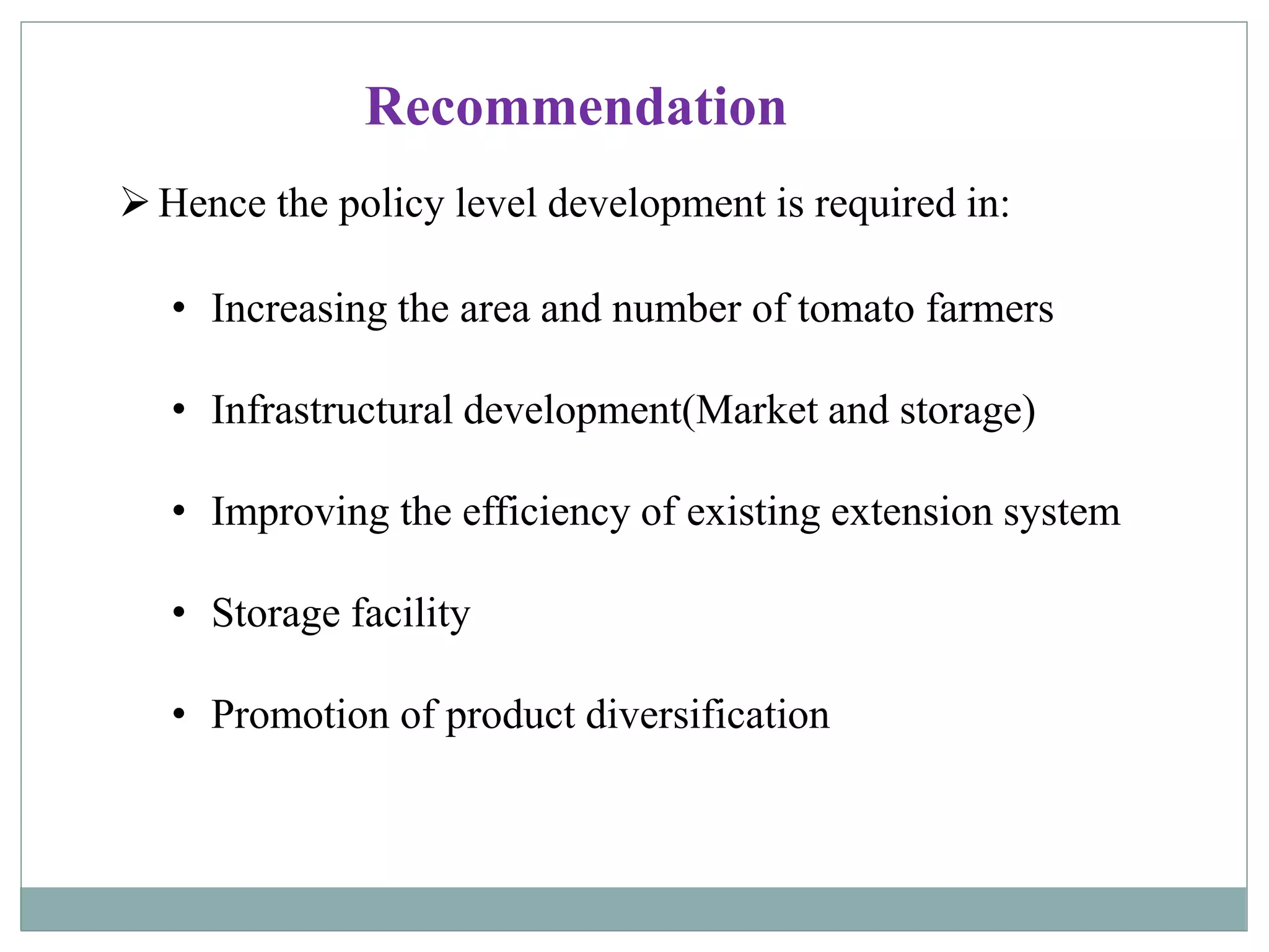 Value chain analysis of tomato sub-sector in lamjung district, Nepal | PPTX