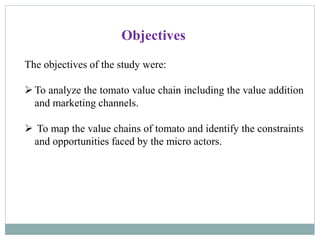 Value chain analysis of tomato sub-sector in lamjung district, Nepal | PPTX