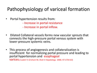 Ppt variceal bleed by dr. juned | PPTX