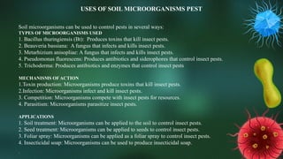 Use of soil microorganisms for pest and disease control | PPTX