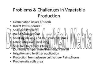 Recent techniques in vegetable production in India | PDF