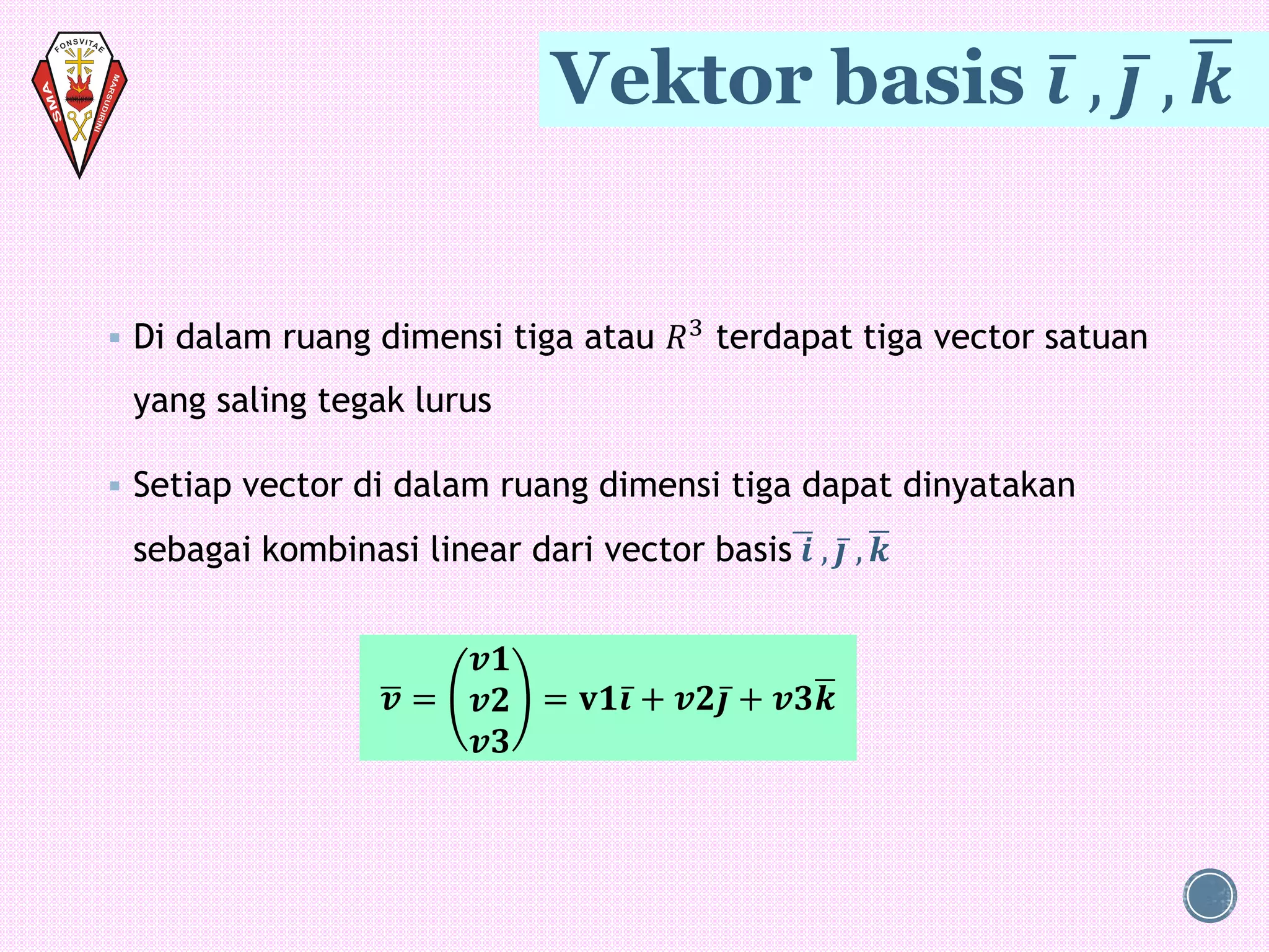 Vektor , matminat kelas 10 | PPTX