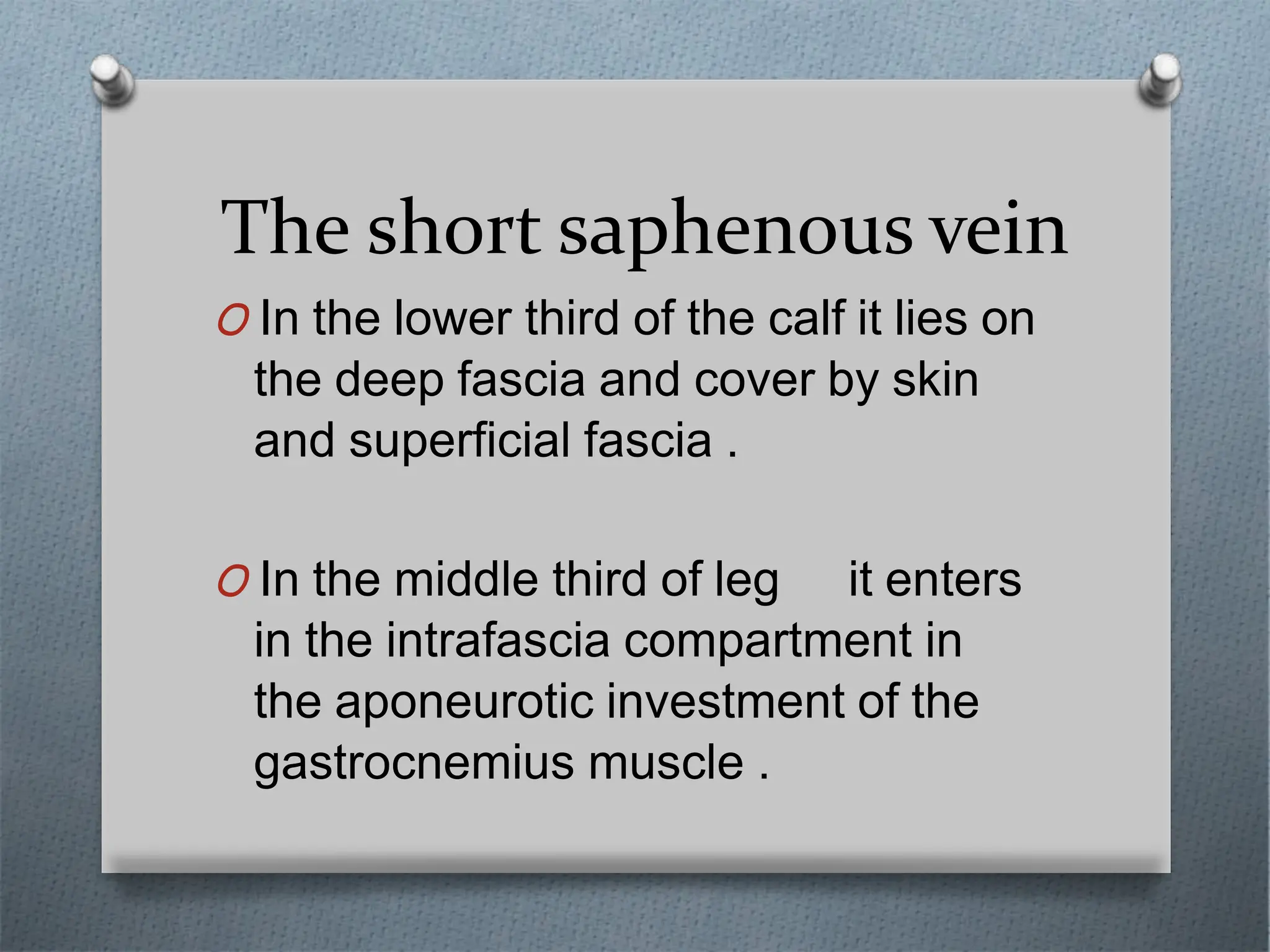 Anatomy of the venous system of lower limb | PPT