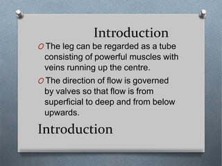 Anatomy of the venous system of lower limb | PPT