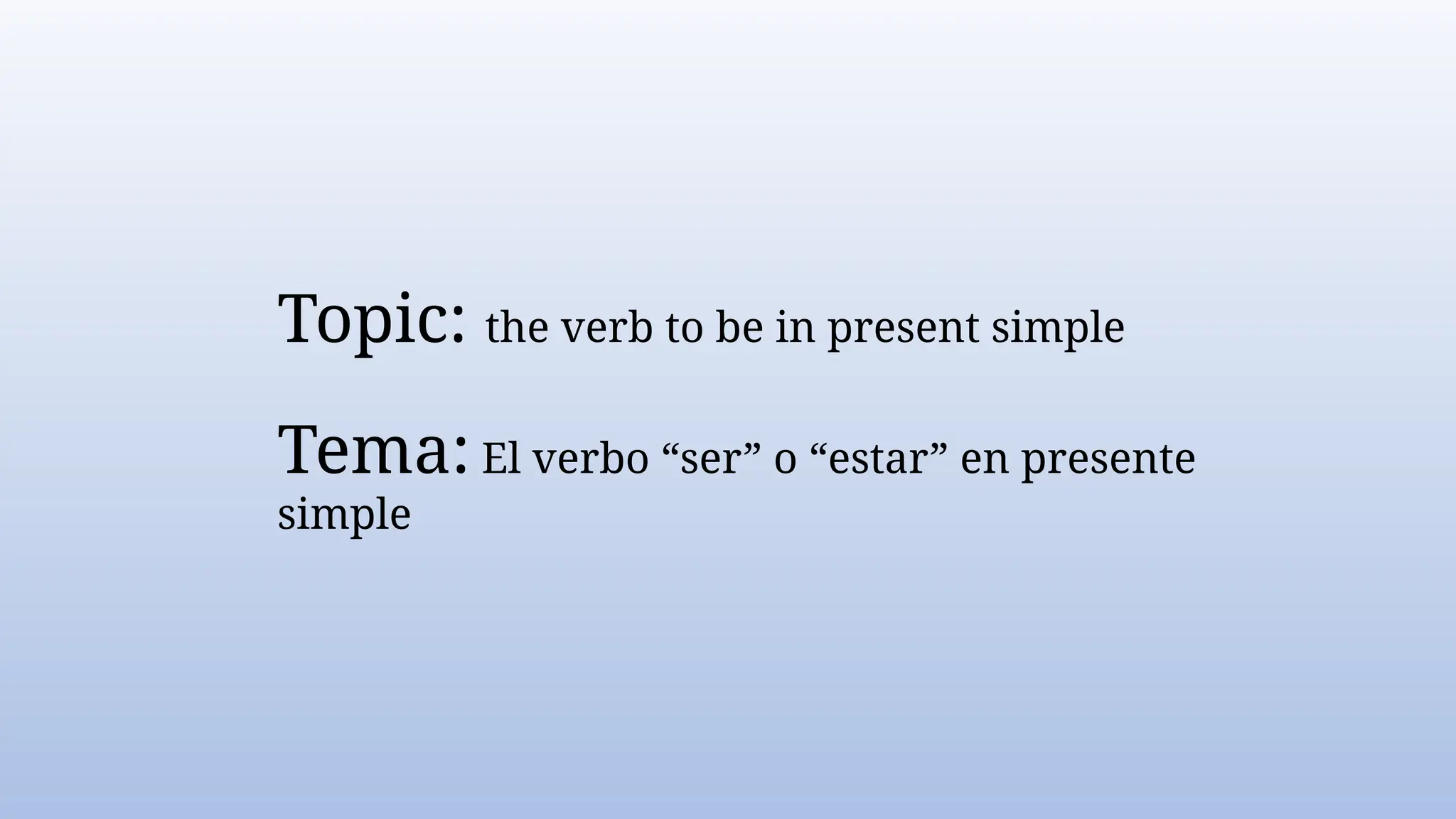 PPT verb Be in present, useful for native Spanish speakers.pptx